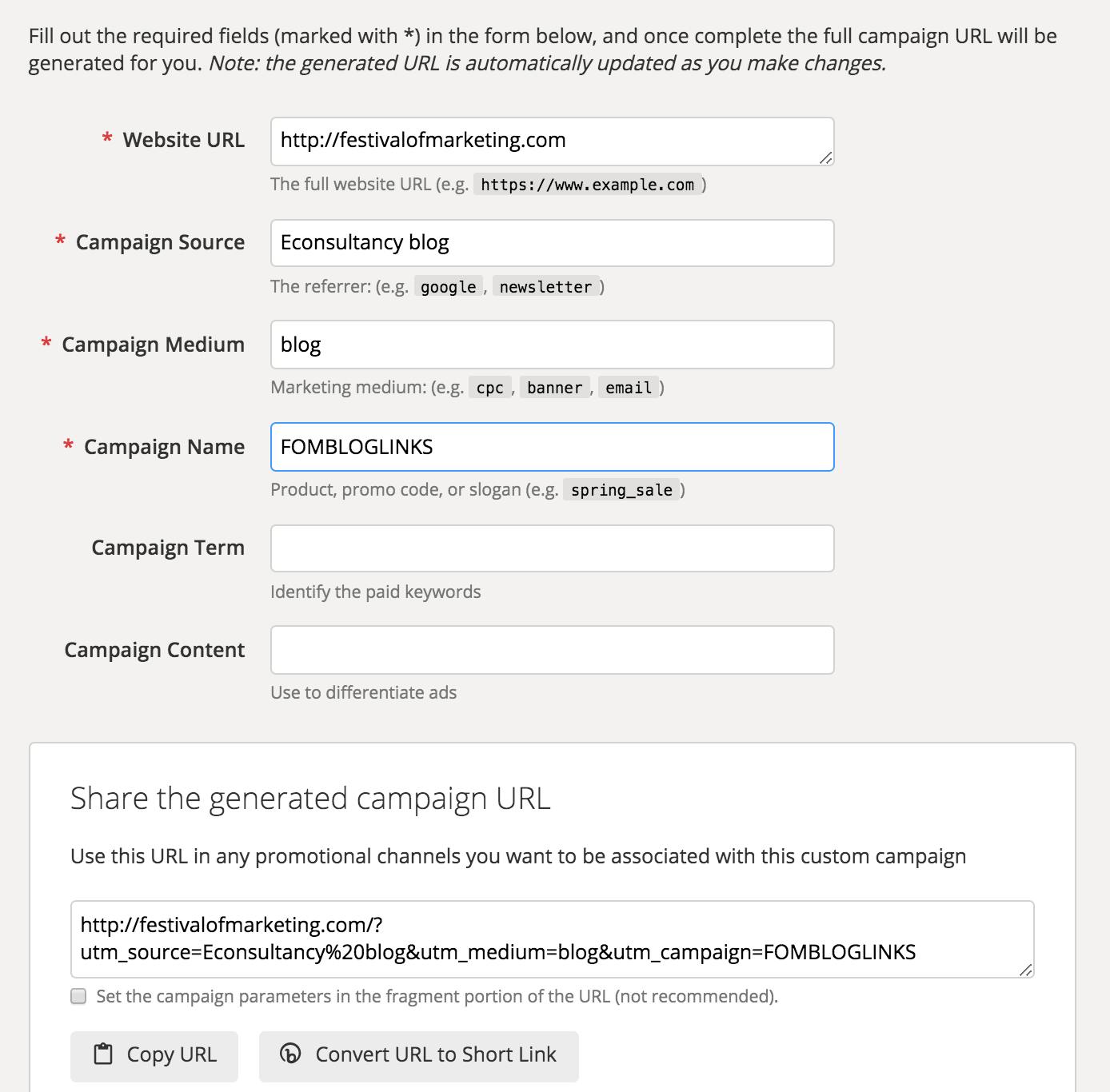 How to use Google Analytics URL builder to track campaigns