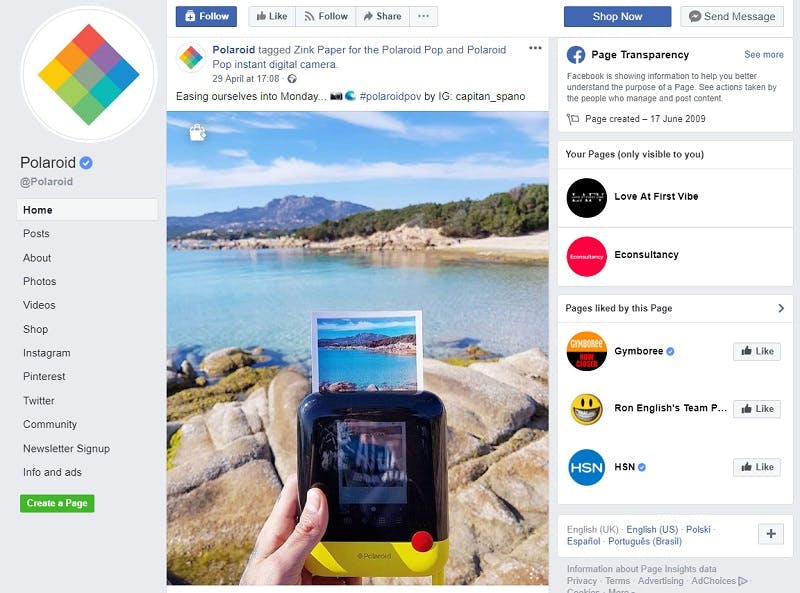 25 brilliant examples of Facebook brand pages