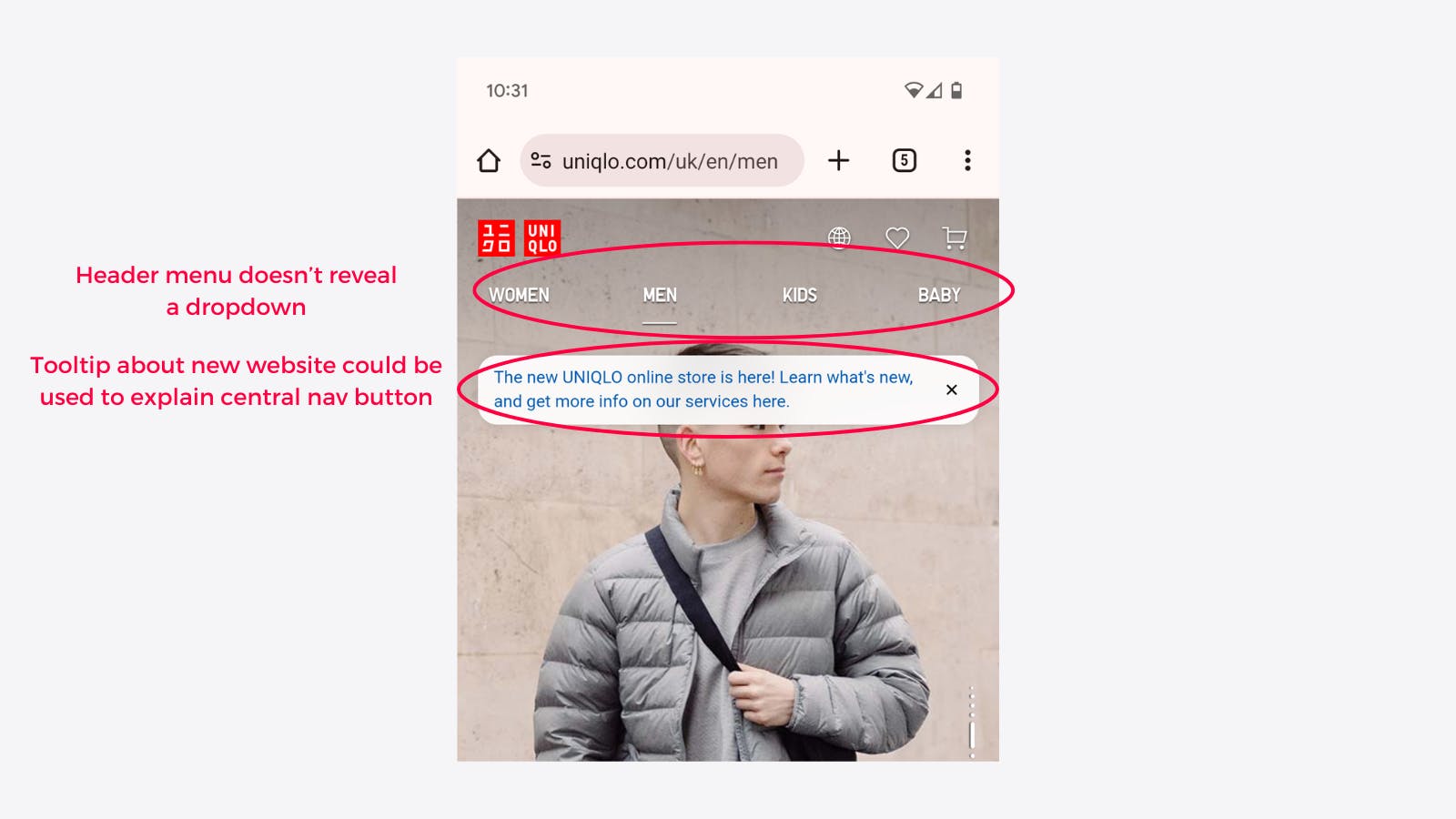 Uniqlo website redesign shows the tricky balance of unpredictable UX