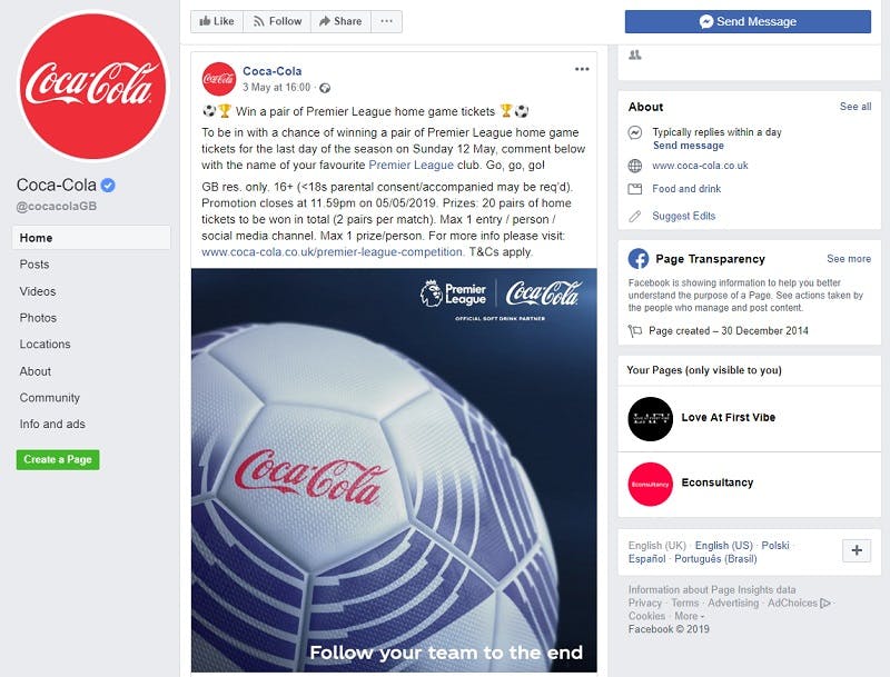 25 brilliant examples of Facebook brand pages